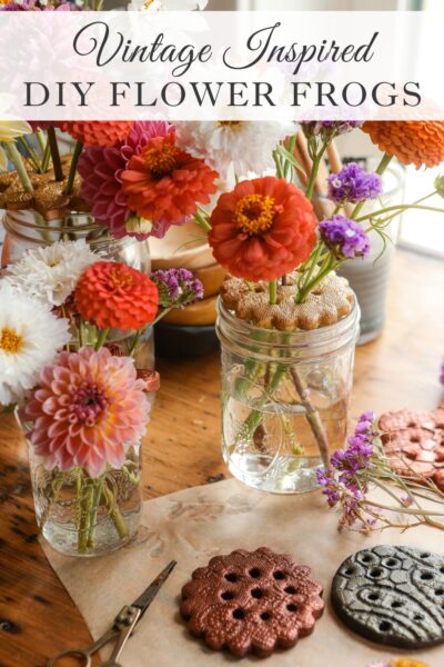 DIY Flower Frogs with Oven Baked Clay