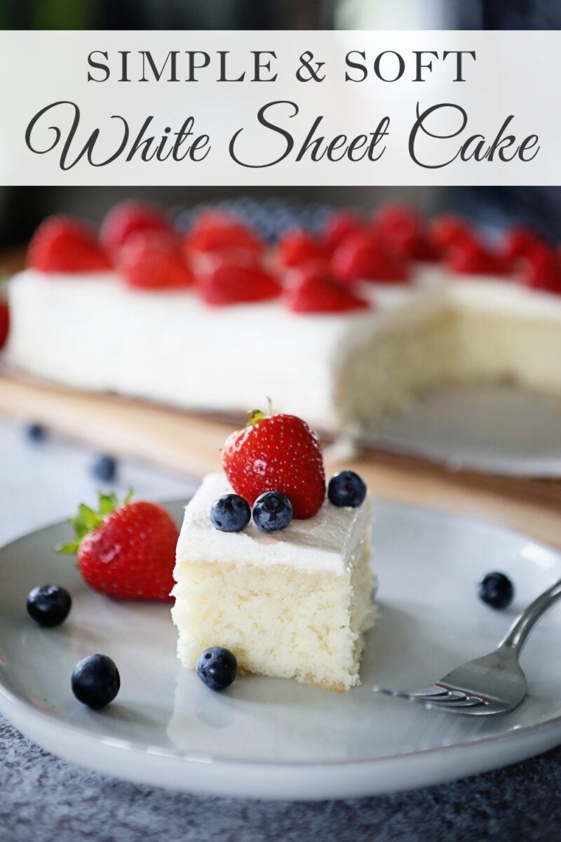 White Cake Recipe with Buttercream Frosting