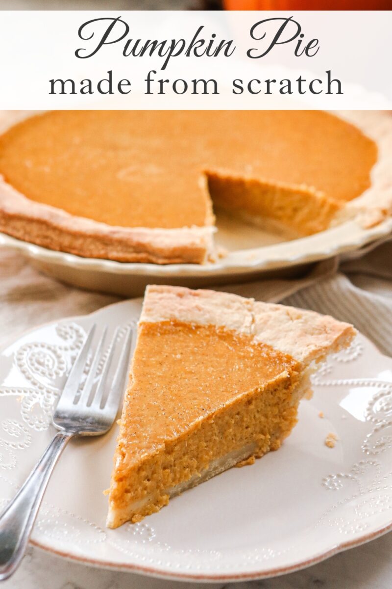 Recipe for Pumpkin Pie from Real Pumpkin