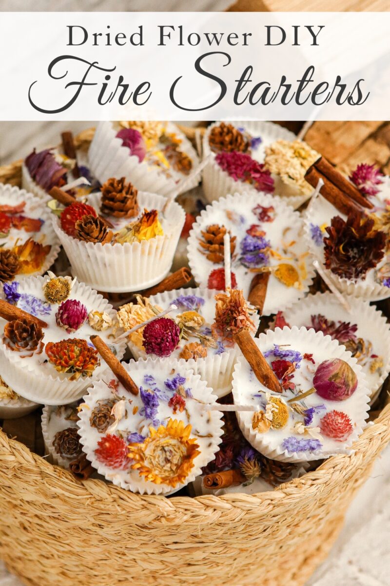 Dried Flower DIY Fire Starters - Sugar Maple Farmhouse