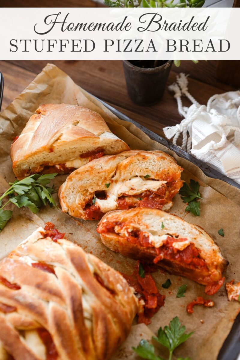 Homemade Braided Stuffed Pizza Bread
