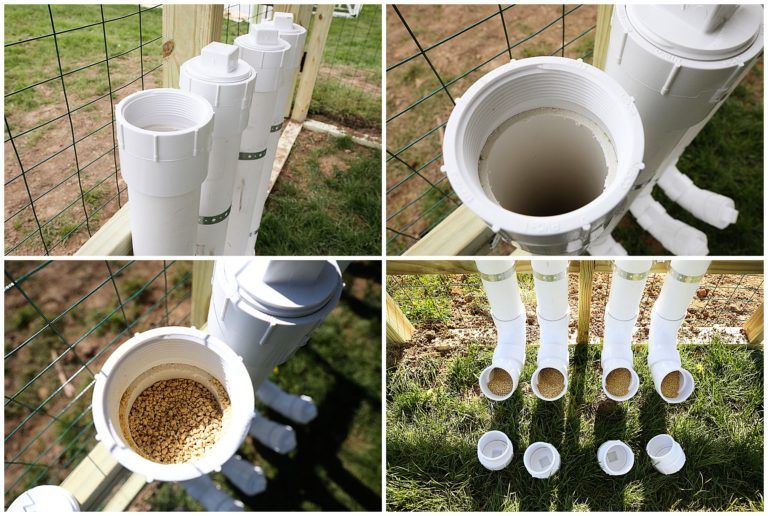 DIY Chicken Feeders From PVC - Sugar Maple Farmhouse