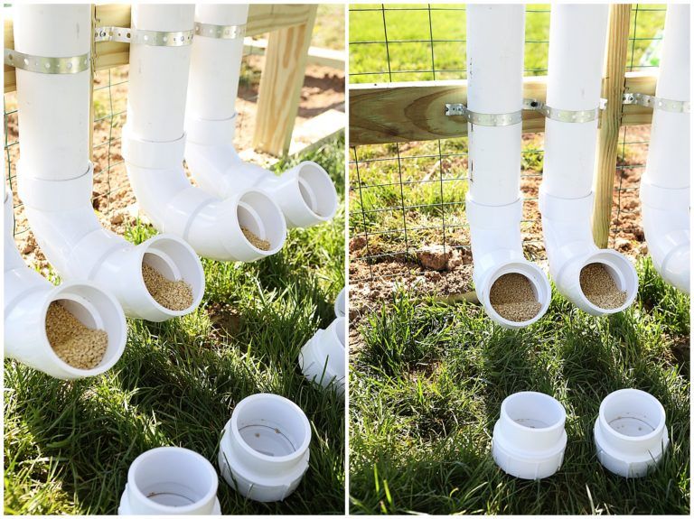 DIY Chicken Feeders From PVC - Sugar Maple Farmhouse
