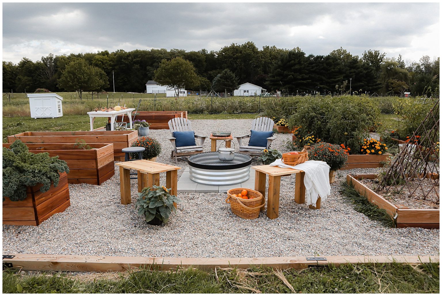 Backyard Fire Pit Space - Sugar Maple Farmhouse Farm Projects