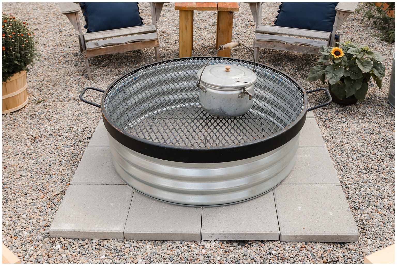 Backyard Fire Pit Space - Sugar Maple Farmhouse Farm Projects