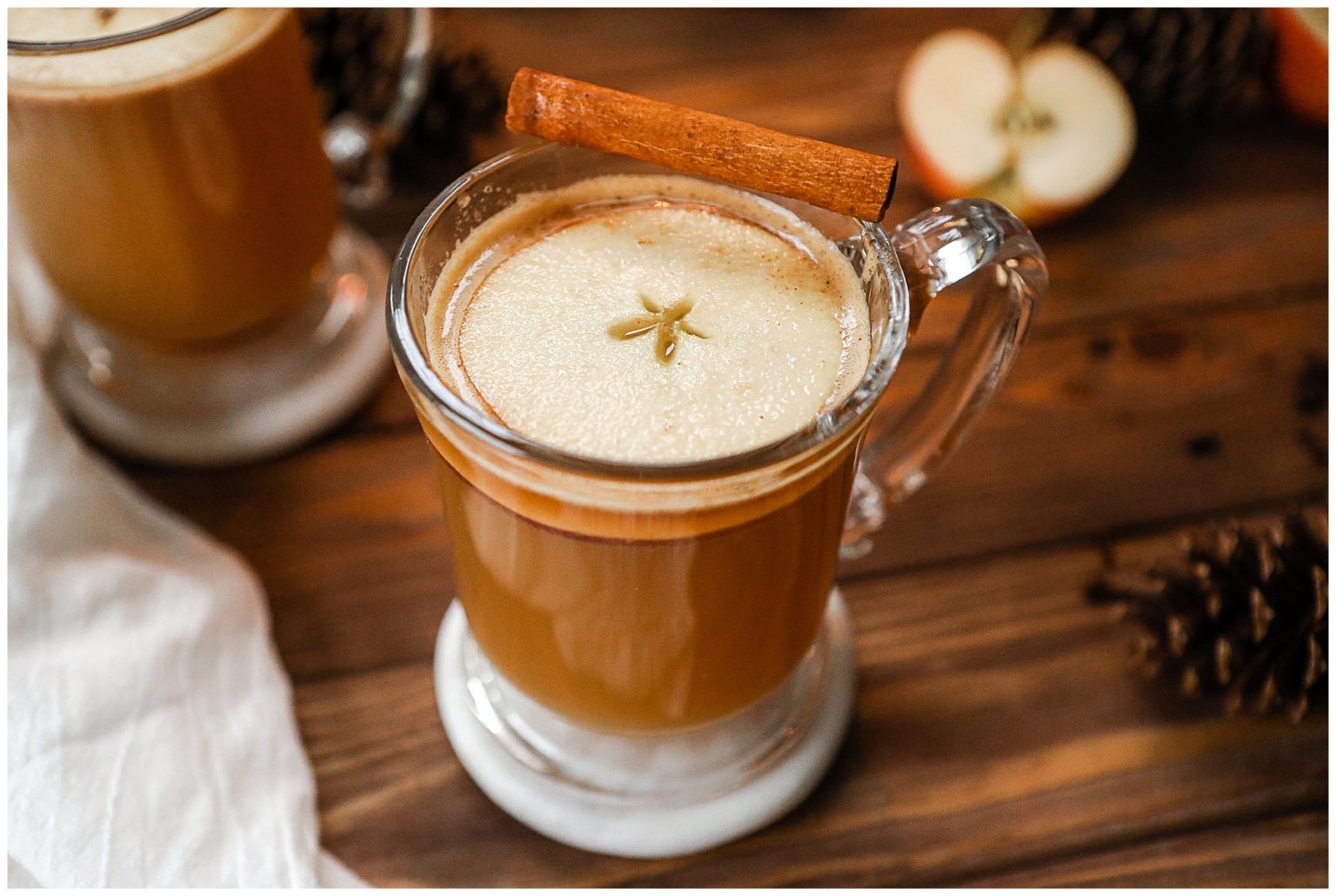 Hot Buttered Apple Cider with rum - Sugar Maple Farmhouse