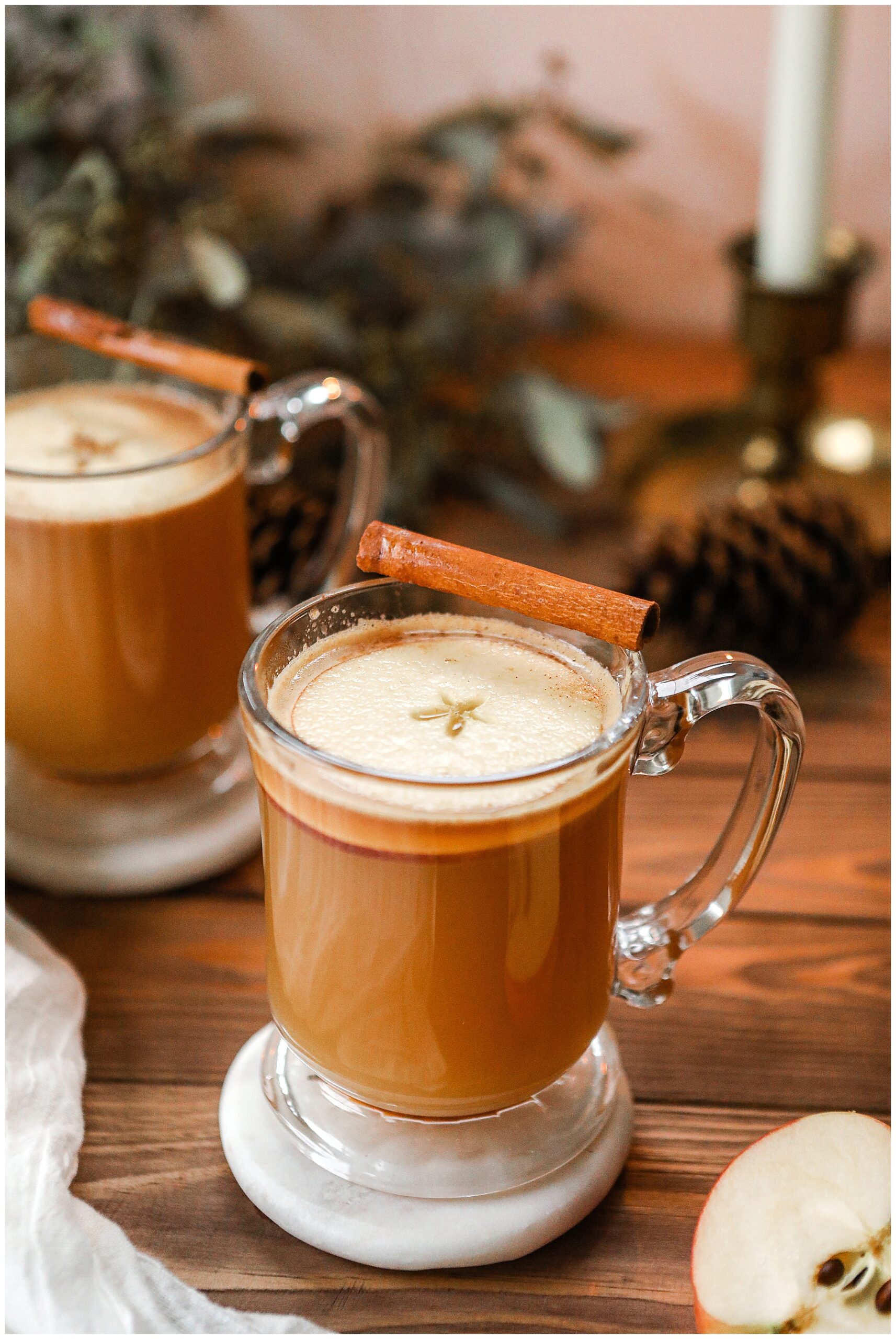 Hot Buttered Apple Cider with rum - Sugar Maple Farmhouse