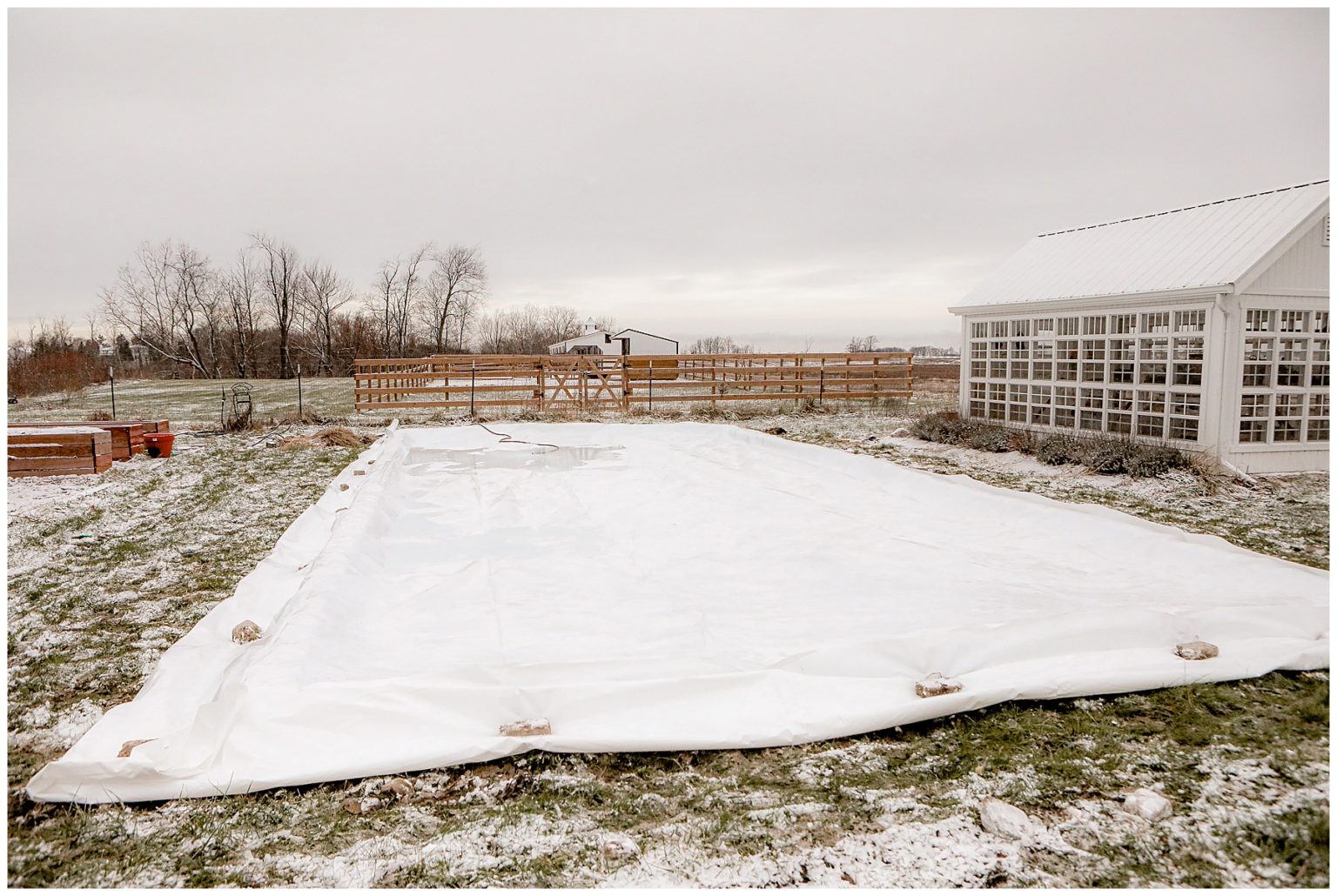 How to make a backyard ice rink DIY - Sugar Maple Farmhouse
