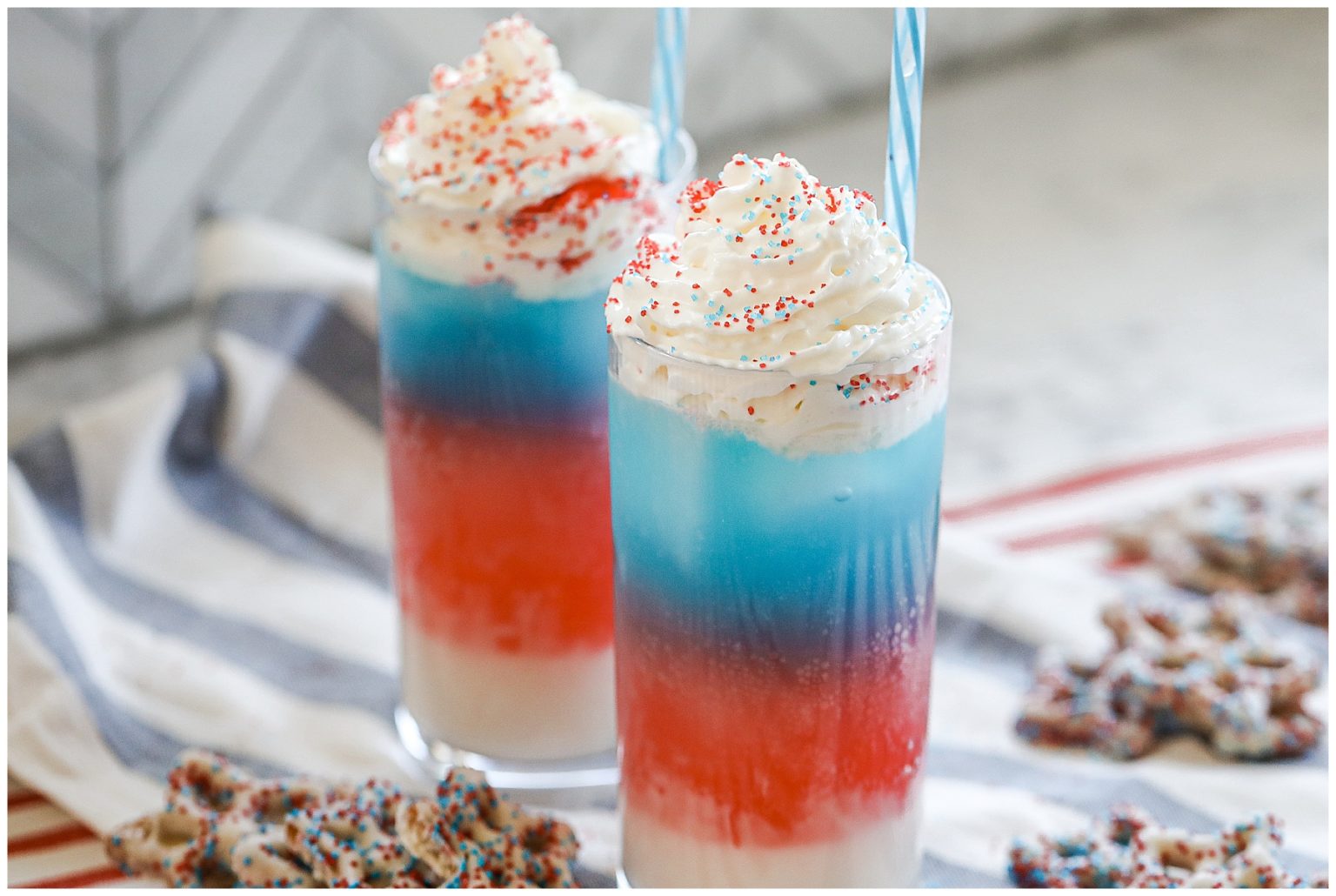 4th of July Drink Mocktail - Sugar Maple Farmhouse