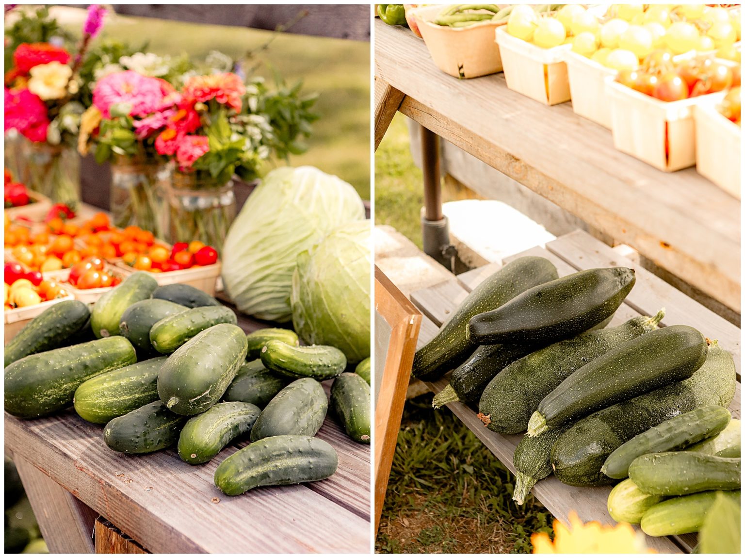 Our roadside farm stand set up - Sugar Maple Farmhouse