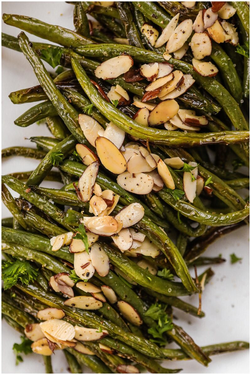 Recipe for Green Beans with Almonds - Sugar Maple Farmhouse