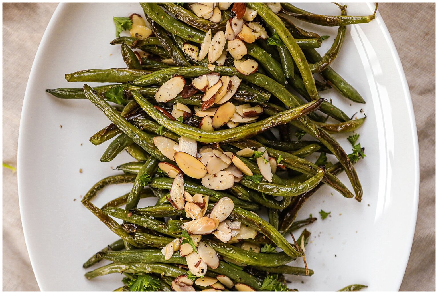 Recipe for Green Beans with Almonds - Sugar Maple Farmhouse