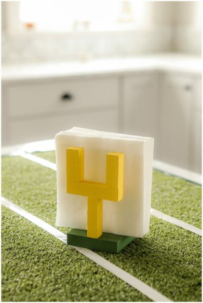 Football Goal Posts DIY Napkin Holder - Sugar Maple Farmhouse