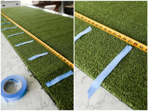 DIY Football Field Table Runner