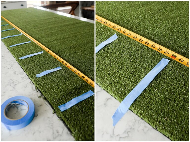DIY Football Field Table Runner