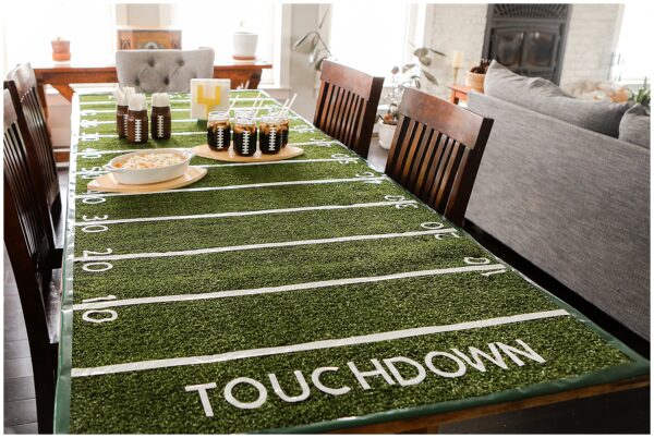DIY Football Field Table Runner
