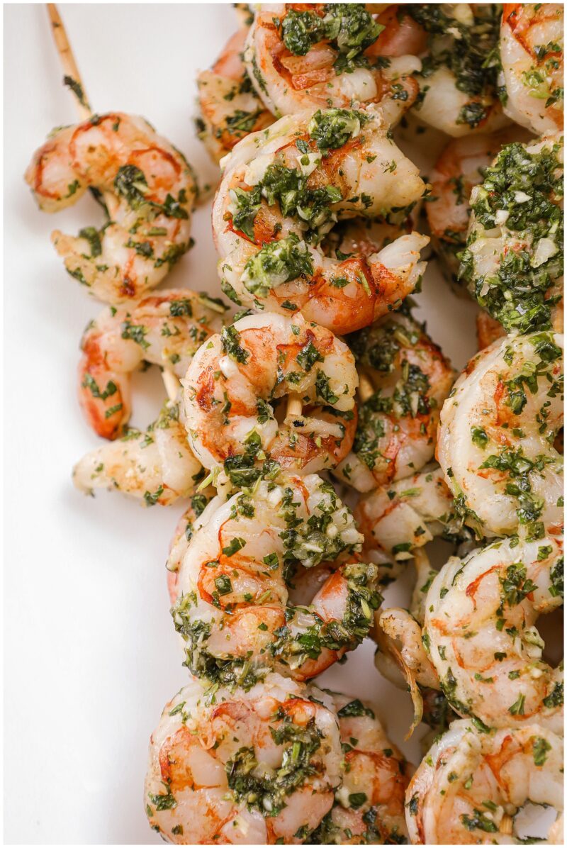 Chimichurri Shrimp Skewers Grill Recipe