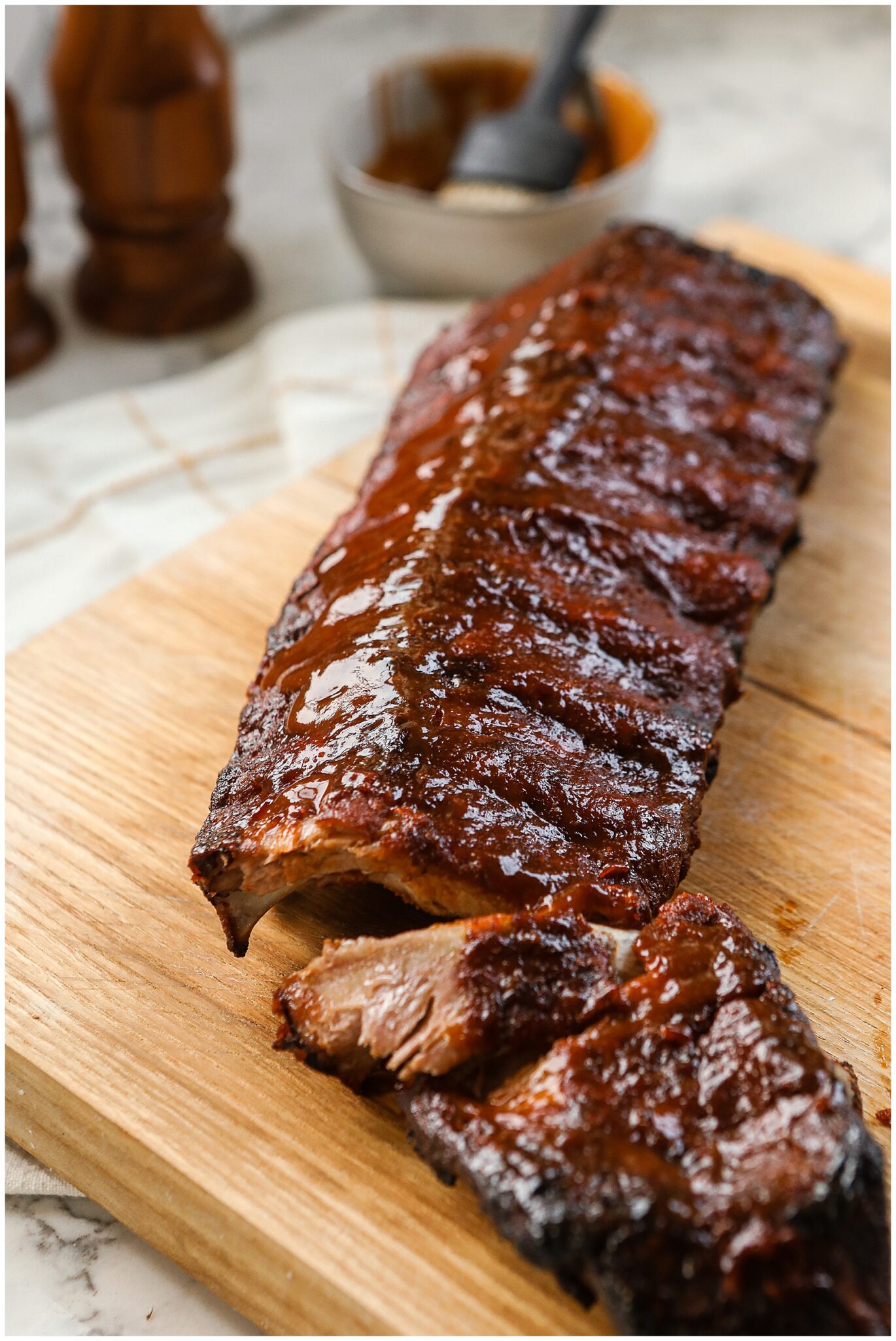Pull Apart Barbecue Ribs recipe on the grill - Sugar Maple Farmhouse