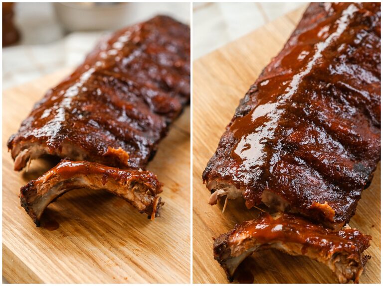 Pull Apart Barbecue Ribs recipe on the grill - Sugar Maple Farmhouse