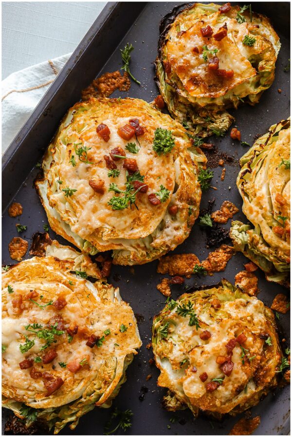 Parmesan Cabbage Steaks Recipe