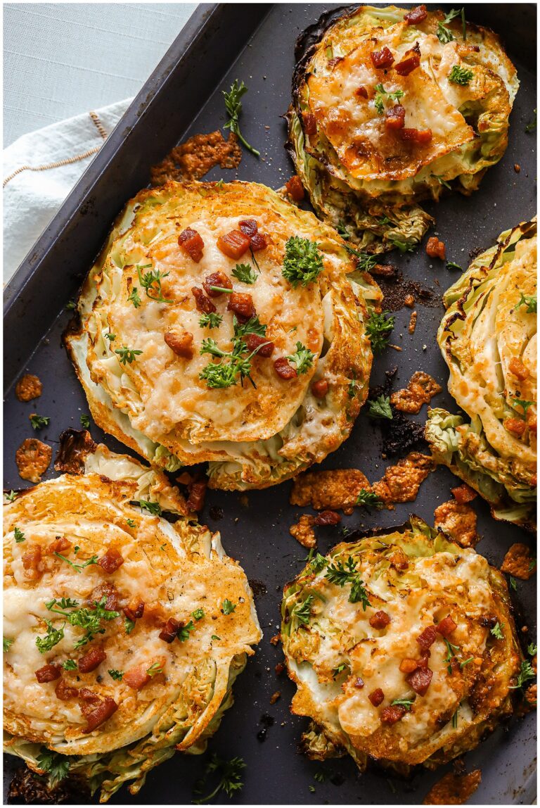 Parmesan Cabbage Steaks Recipe