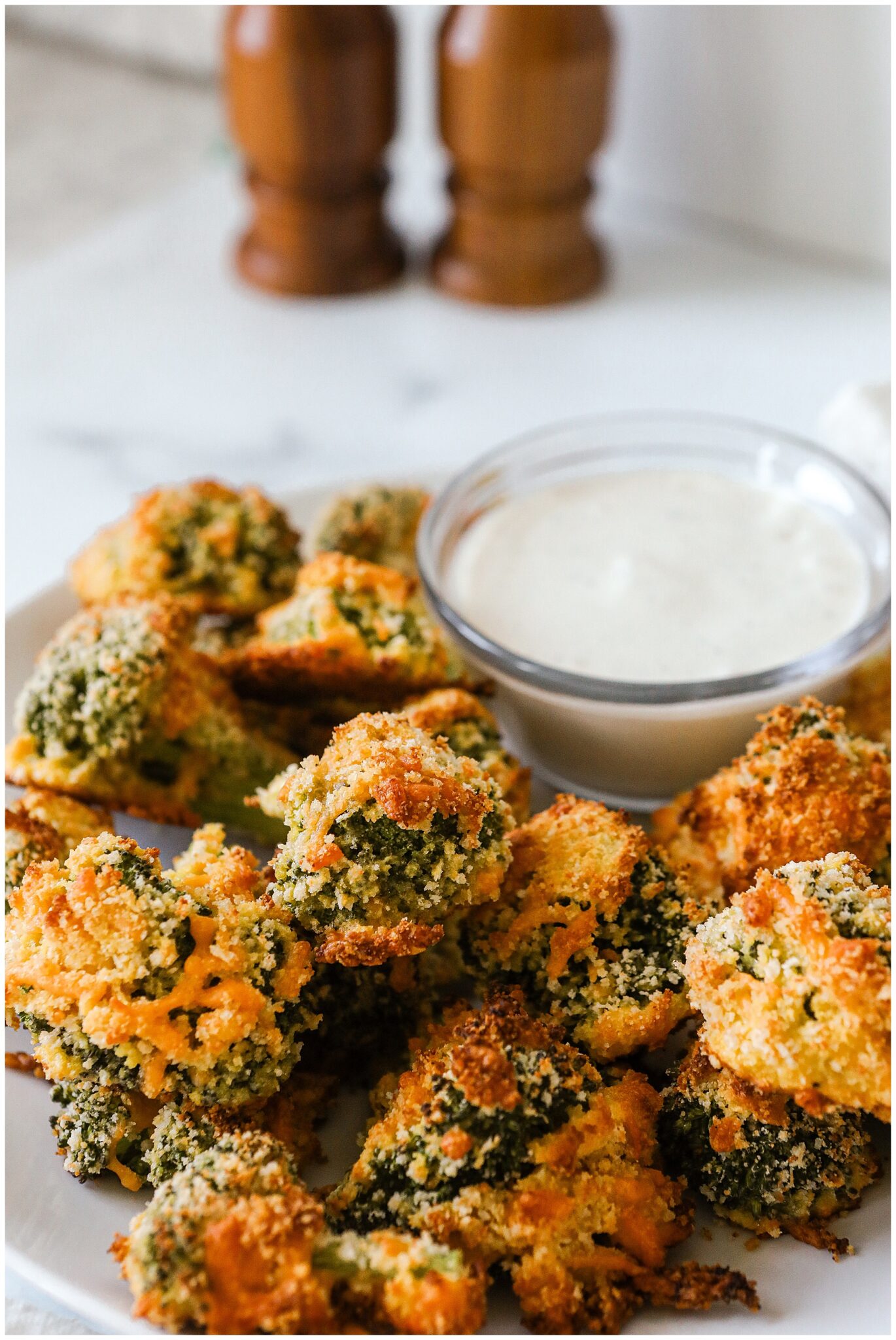 Baked Breaded Broccoli Bites - Sugar Maple Farmhouse