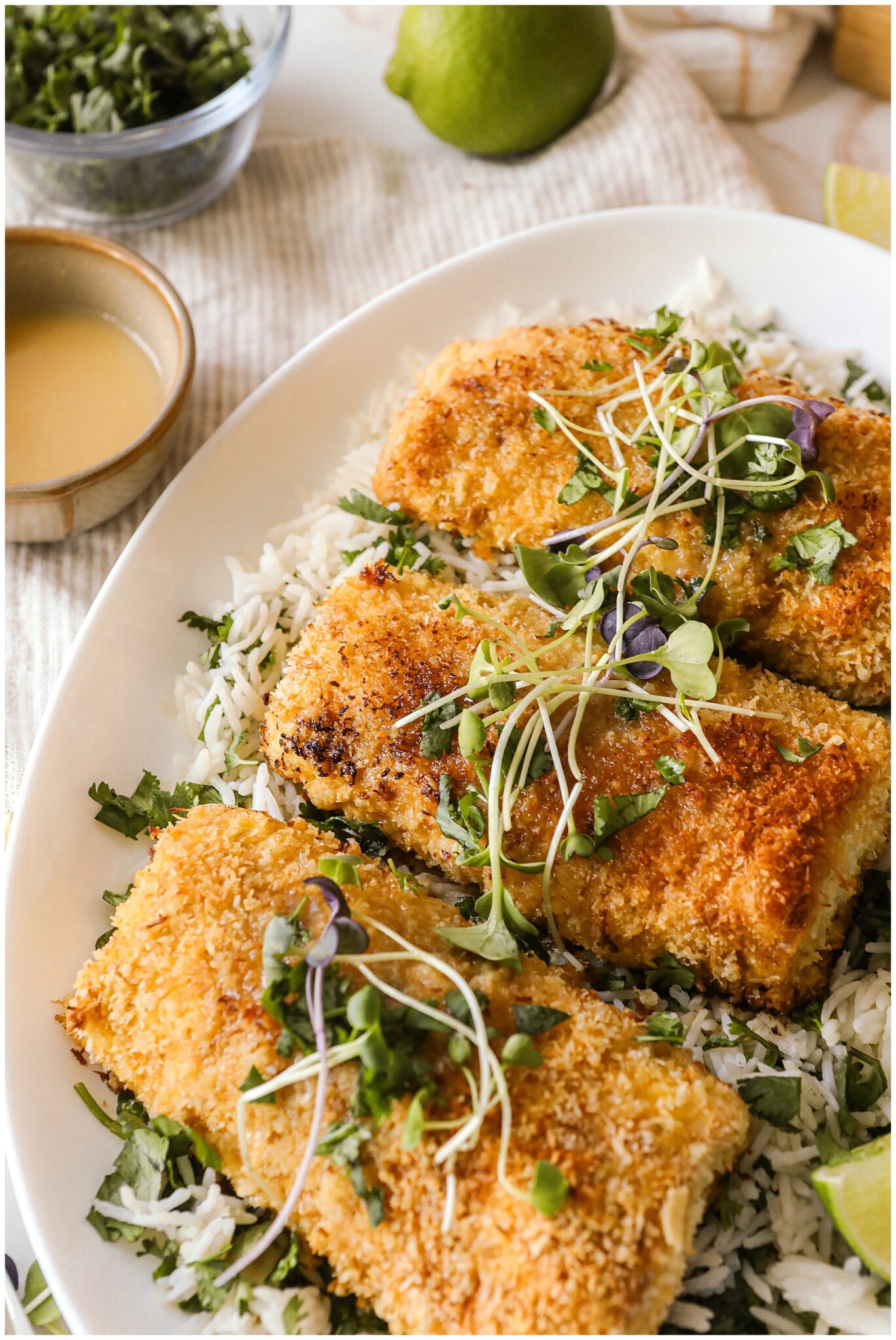 Coconut Crusted Mahi Mahi recipe - Sugar Maple Farmhouse