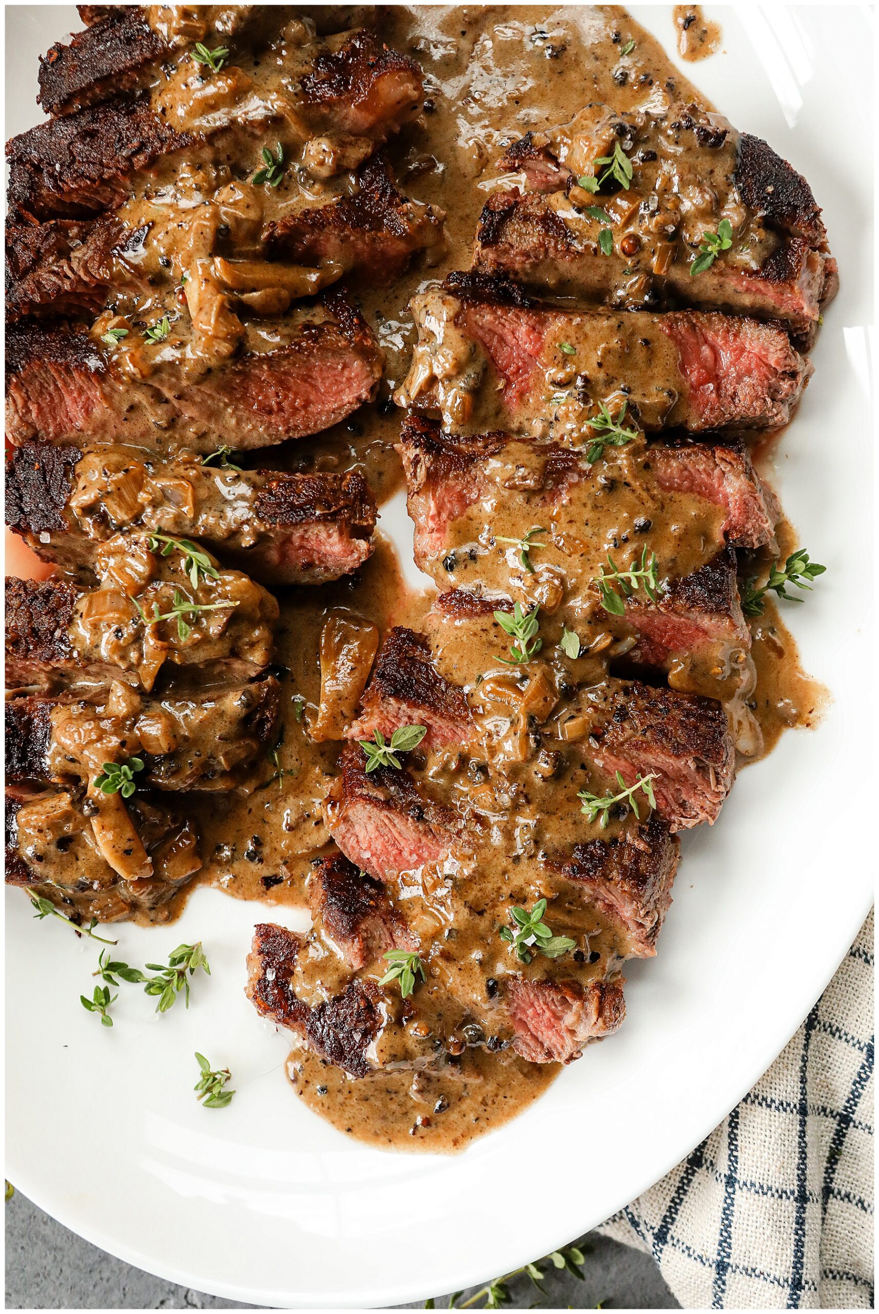 Classic Steak Au Poivre recipe
