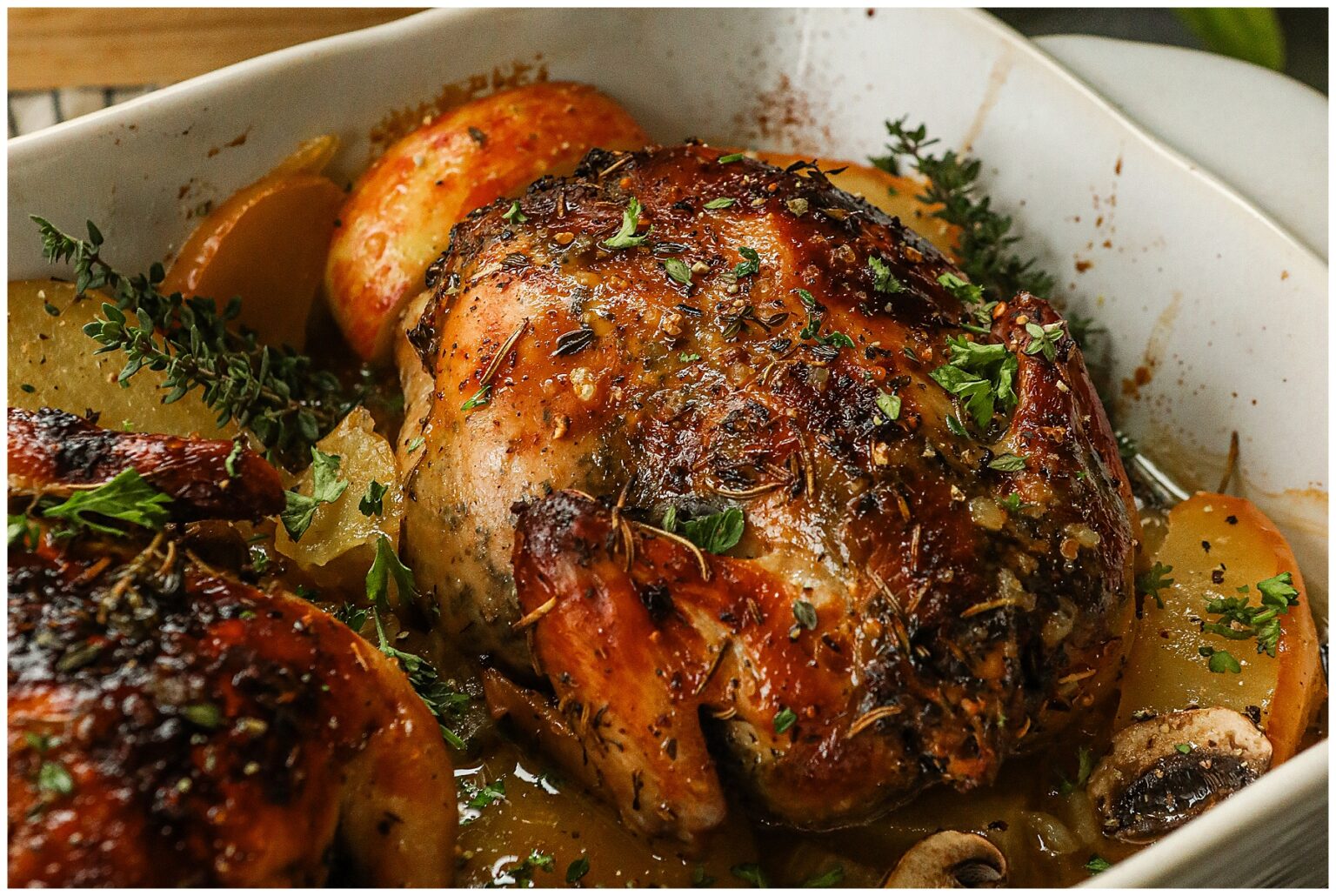 Cider Maple Oven Roasted Cornish Hen recipe
