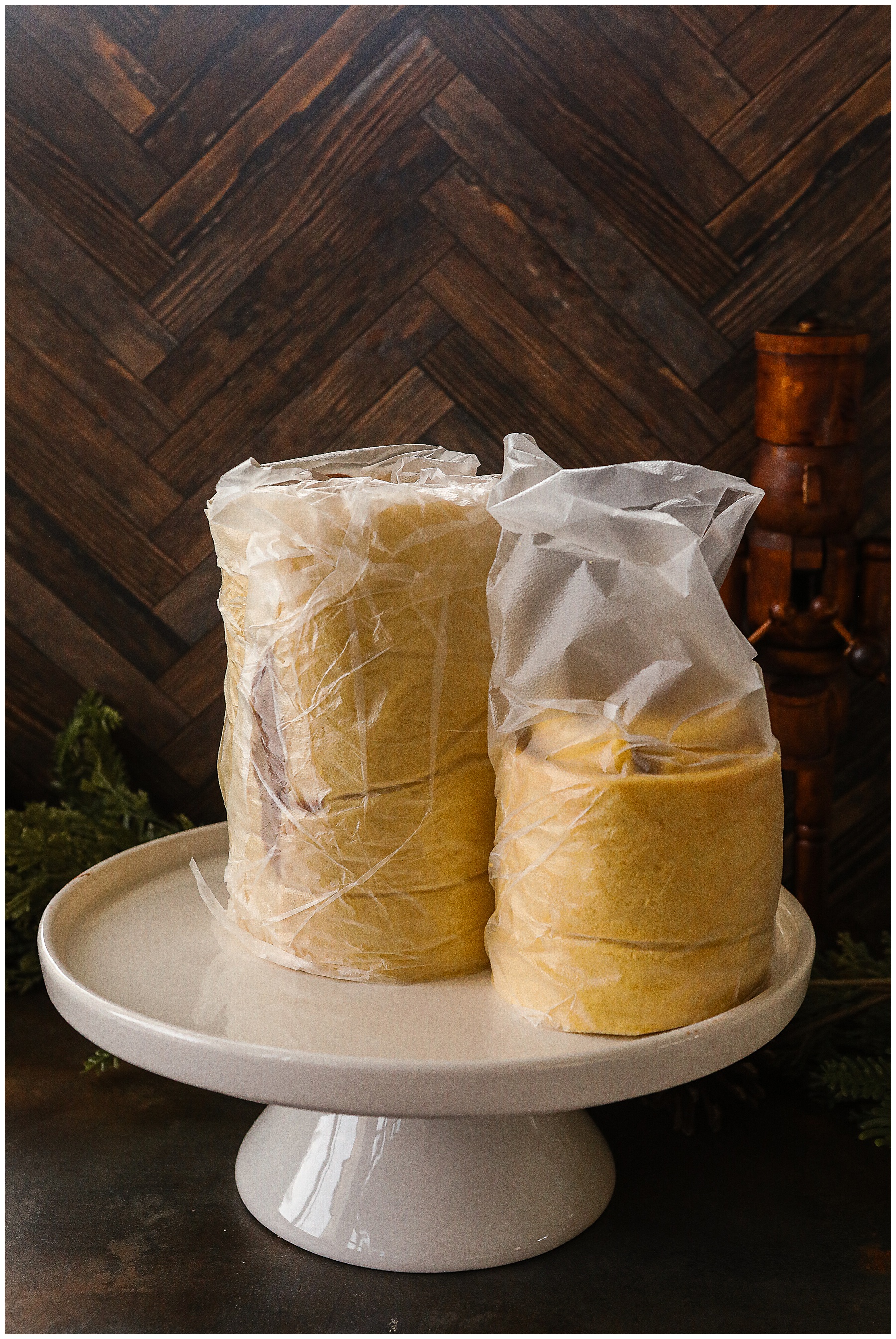 Tree Stump Yule Log Cake recipe - Sugar Maple Farmhouse