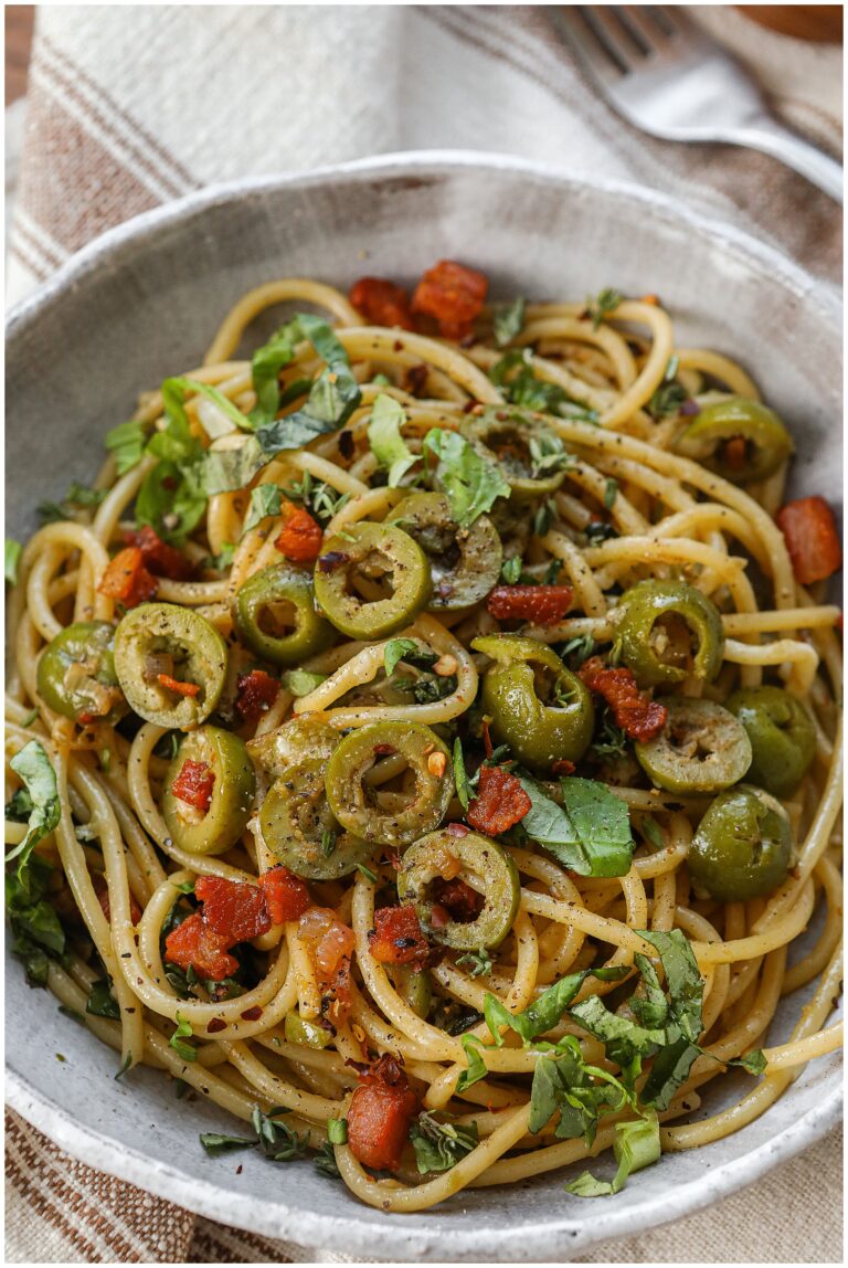 Green Olive Pasta recipe