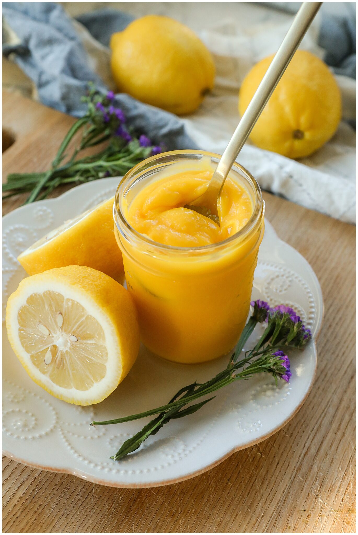 Summer Solstice Sun Cookies with Lemon Curd