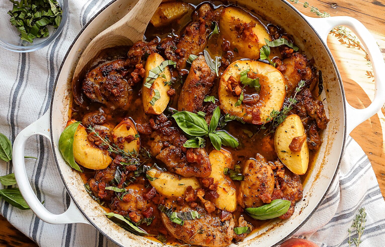 Honey Butter Peach Chicken recipe