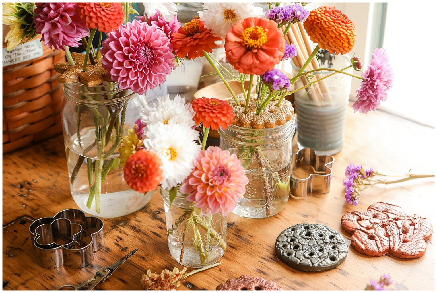 DIY Flower Frogs with Oven Baked Clay