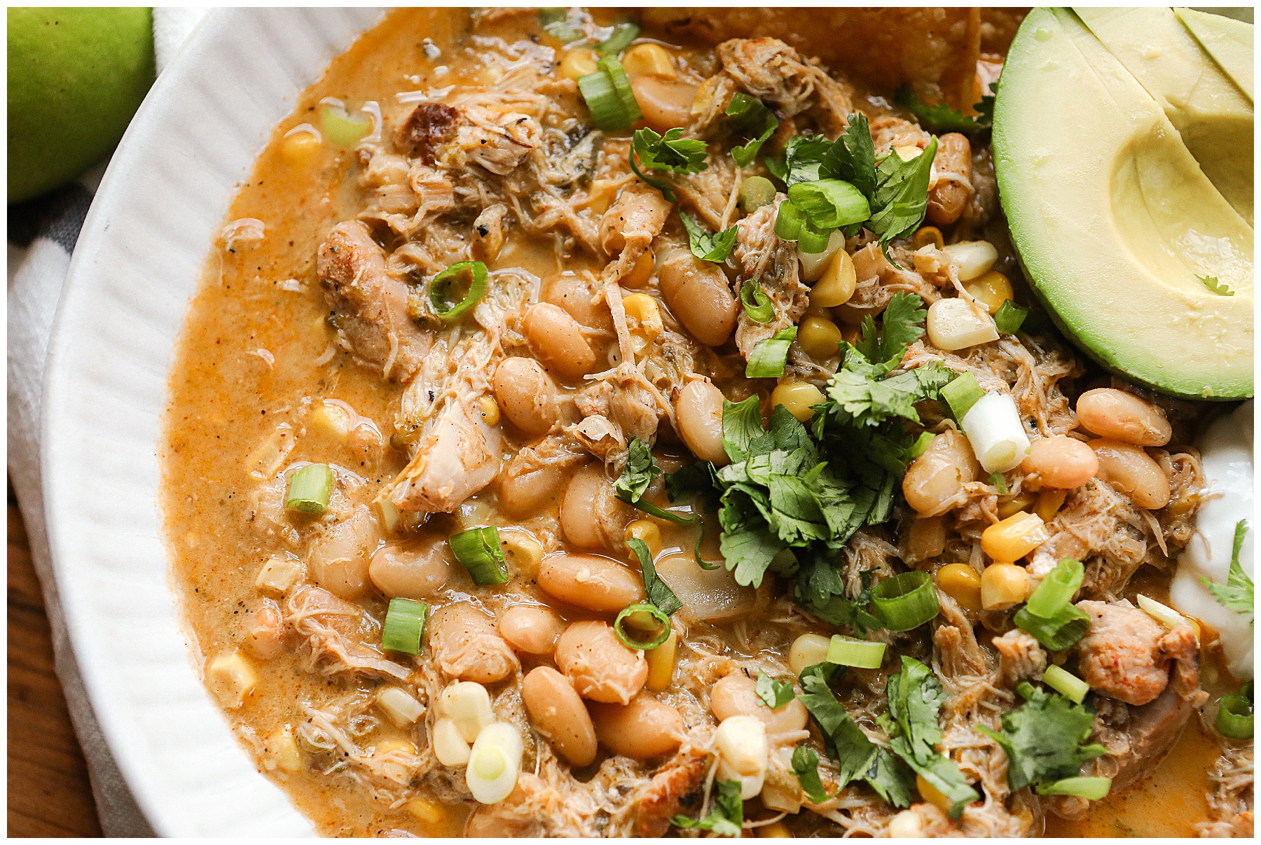 Creamy Poblano Chicken Chili Recipe