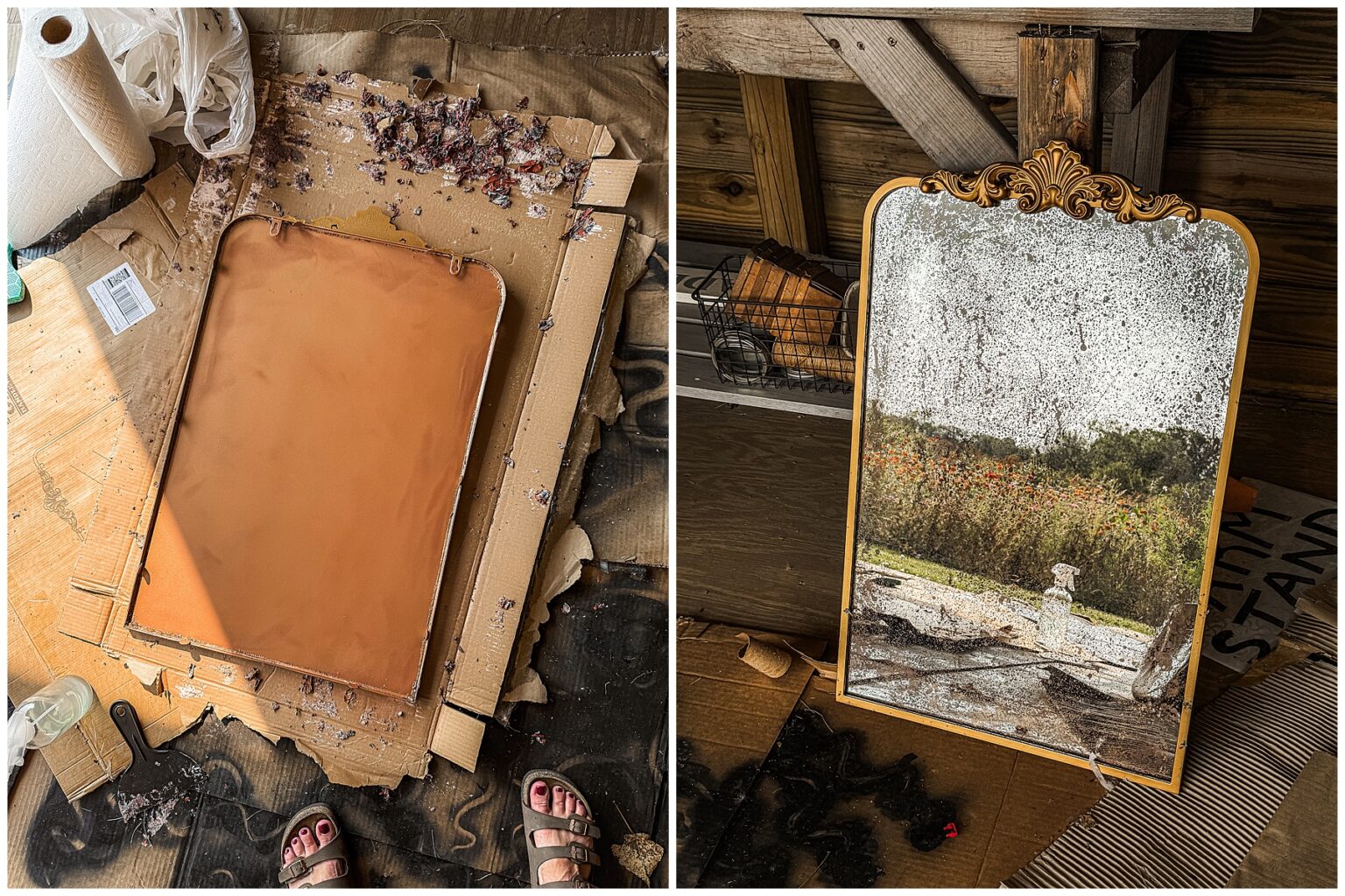 DIY Skeleton Mirror