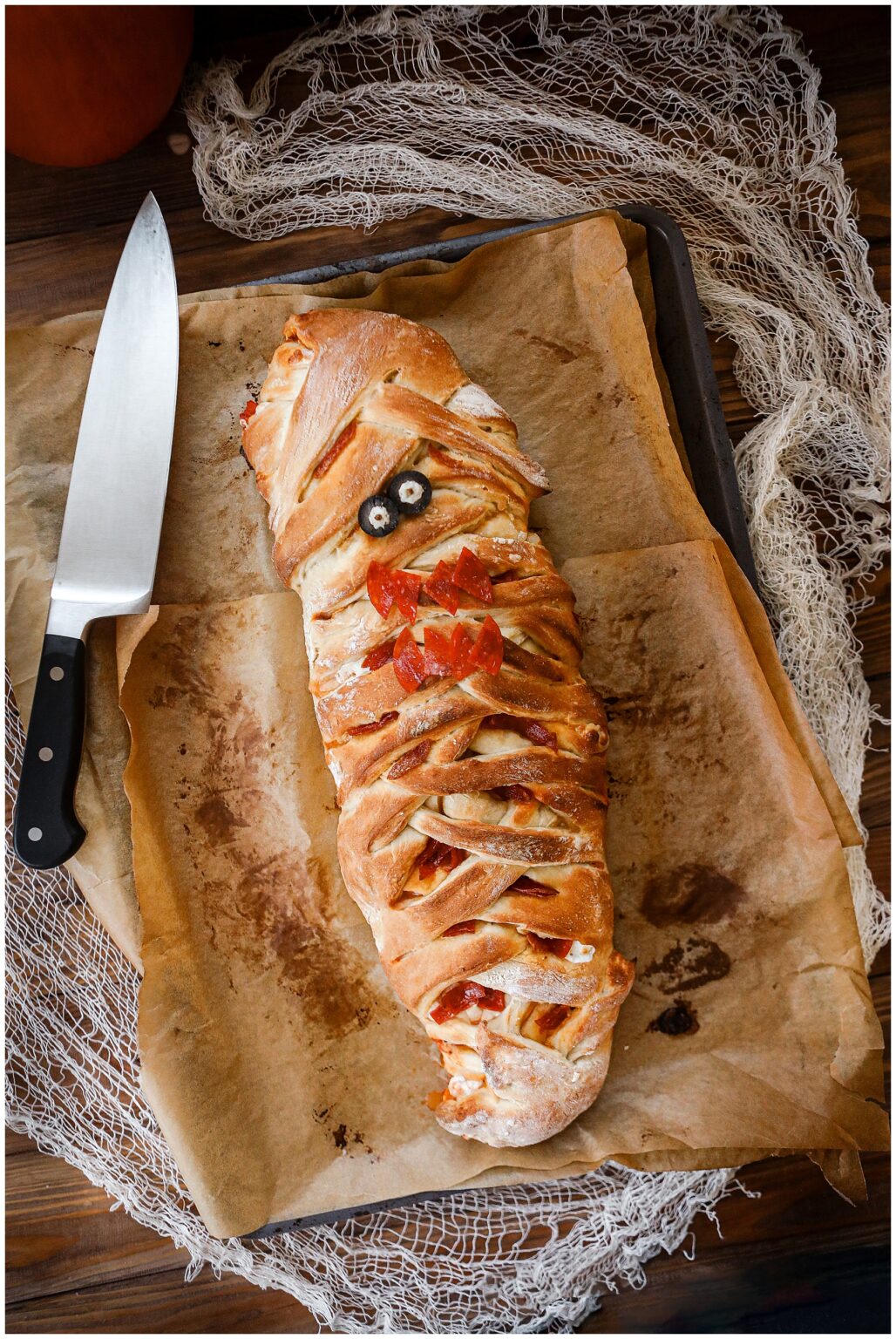 Homemade Braided Stuffed Pizza Bread