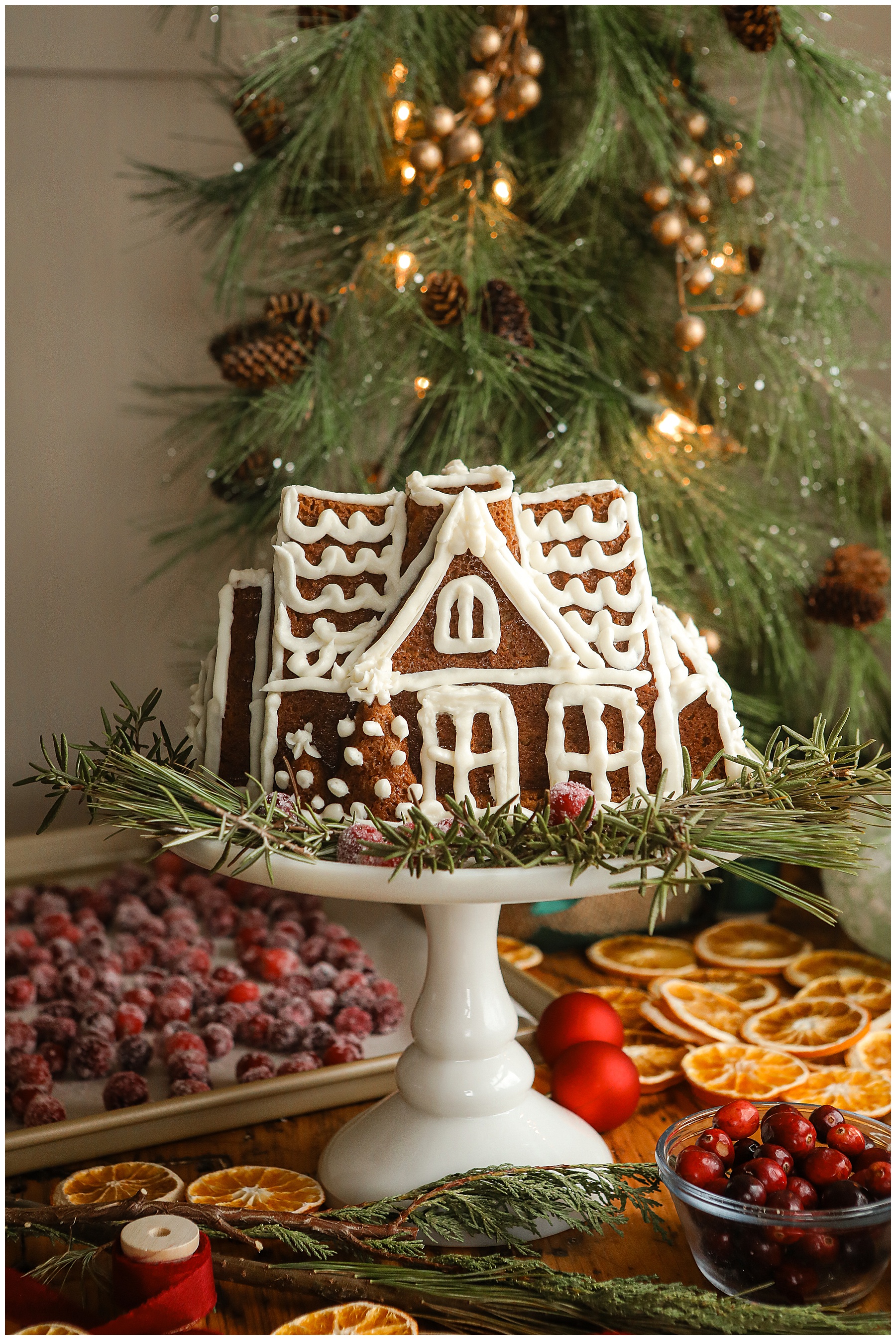 Gingerbread House Cake - Sugar Maple Farmhouse