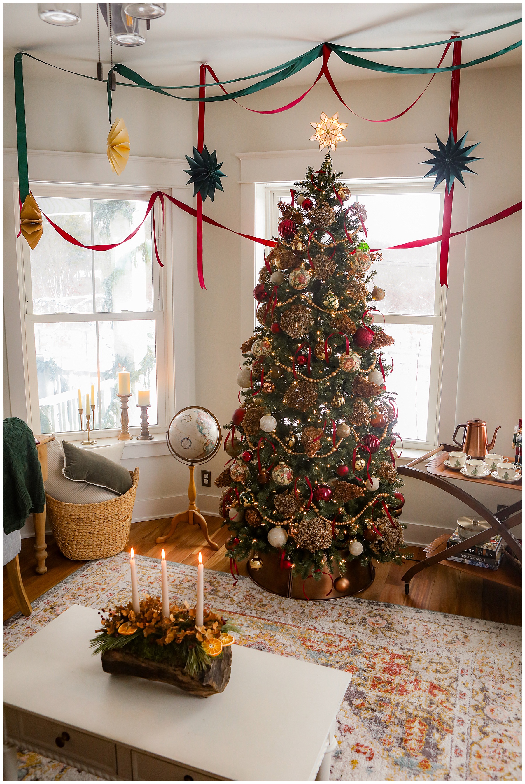 How to make a Yule Log to burn - Sugar Maple Farmhouse