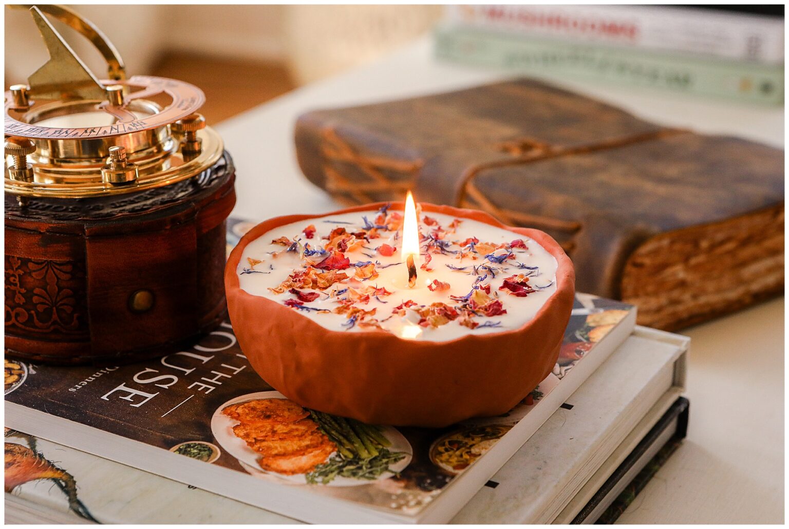 Beautiful Pinch Pot Homemade Candles