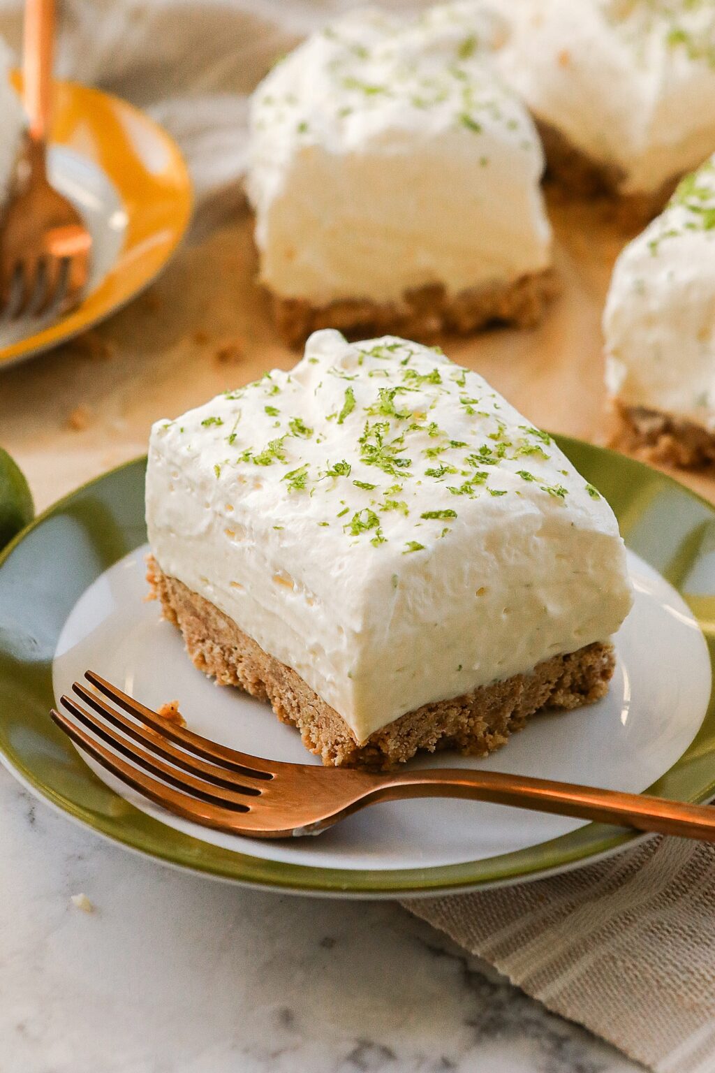 No Bake Key Lime Pie Ice Box Cake
