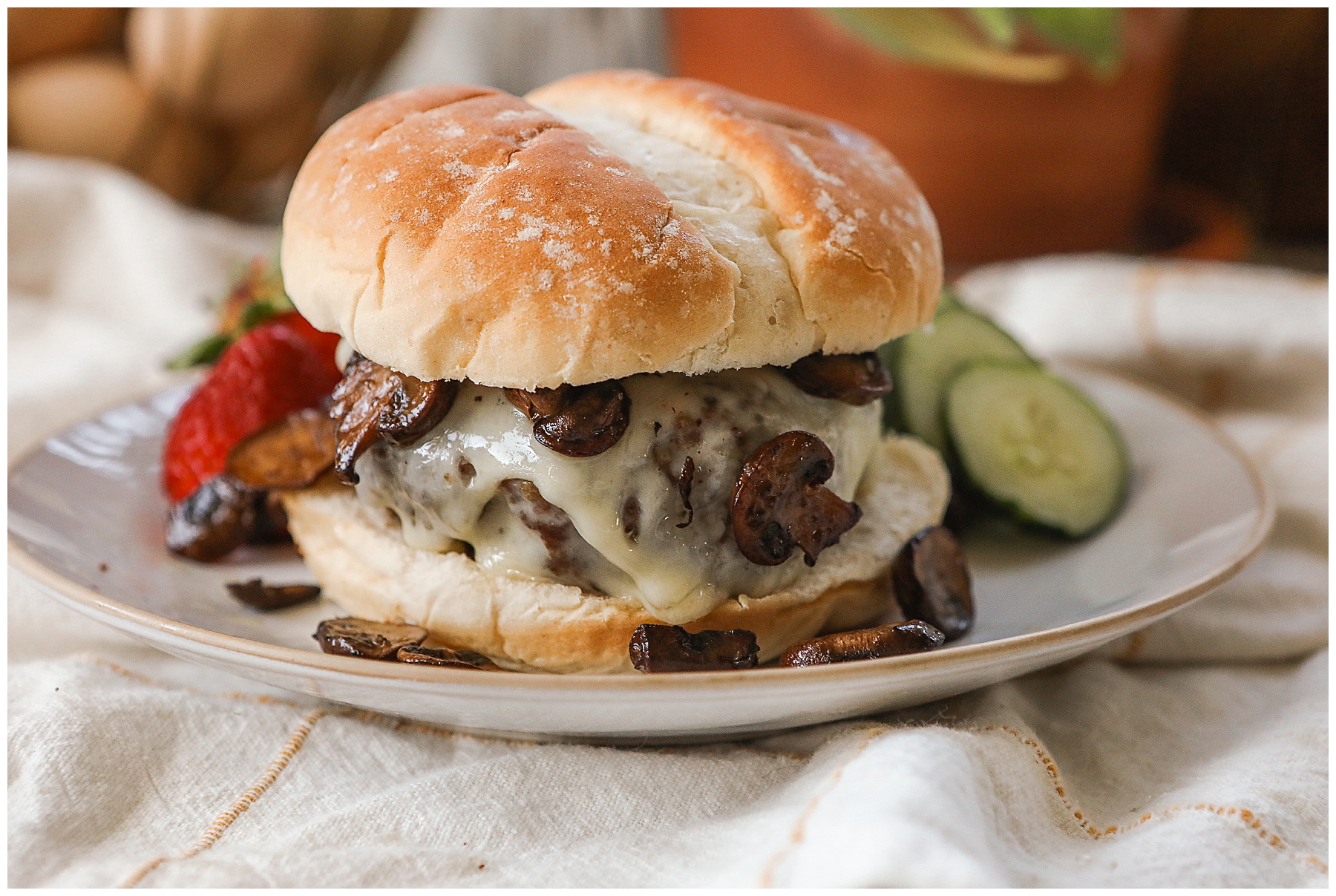 Mushroom Swiss Cheeseburger Recipe
