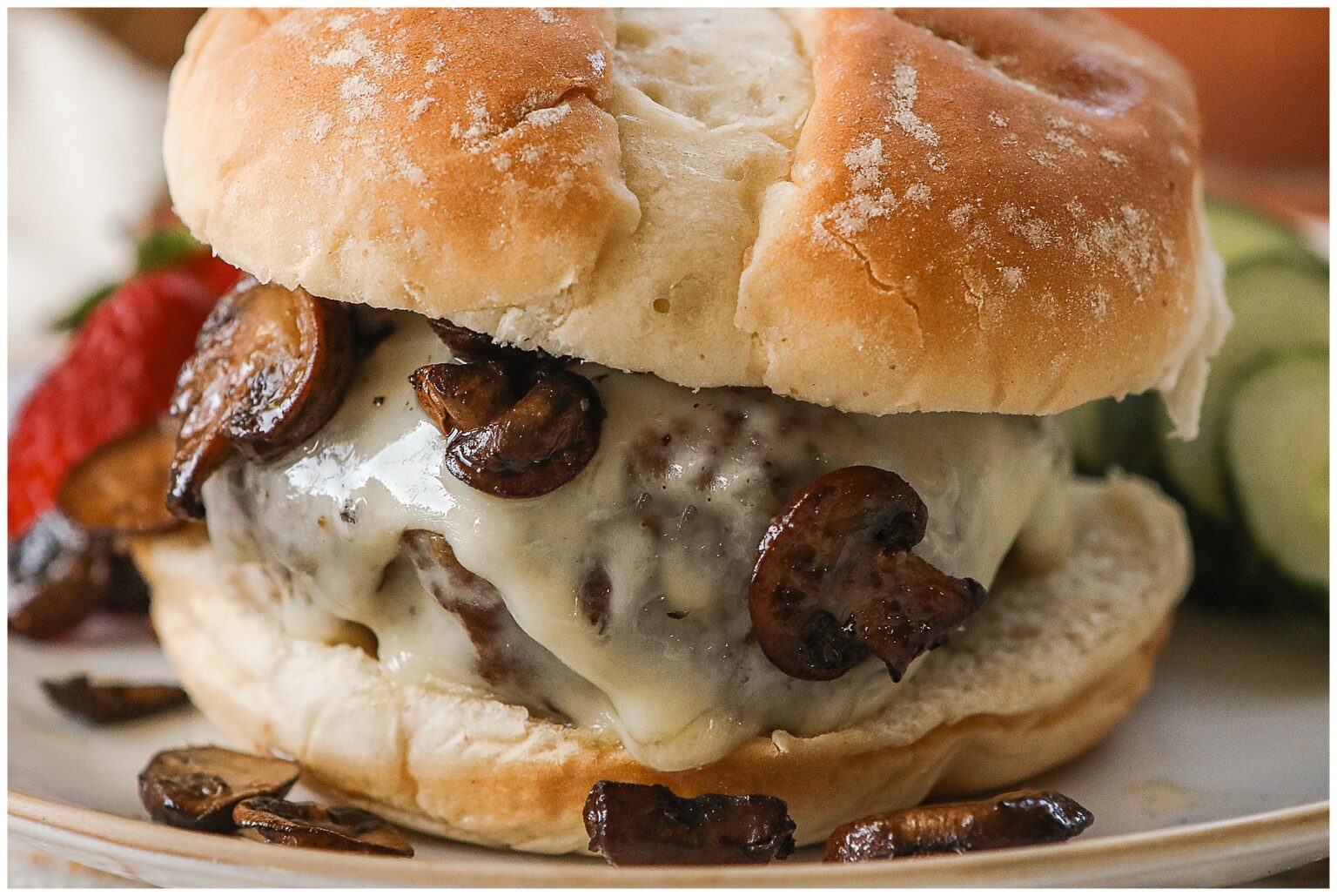 Mushroom Swiss Cheeseburger Recipe