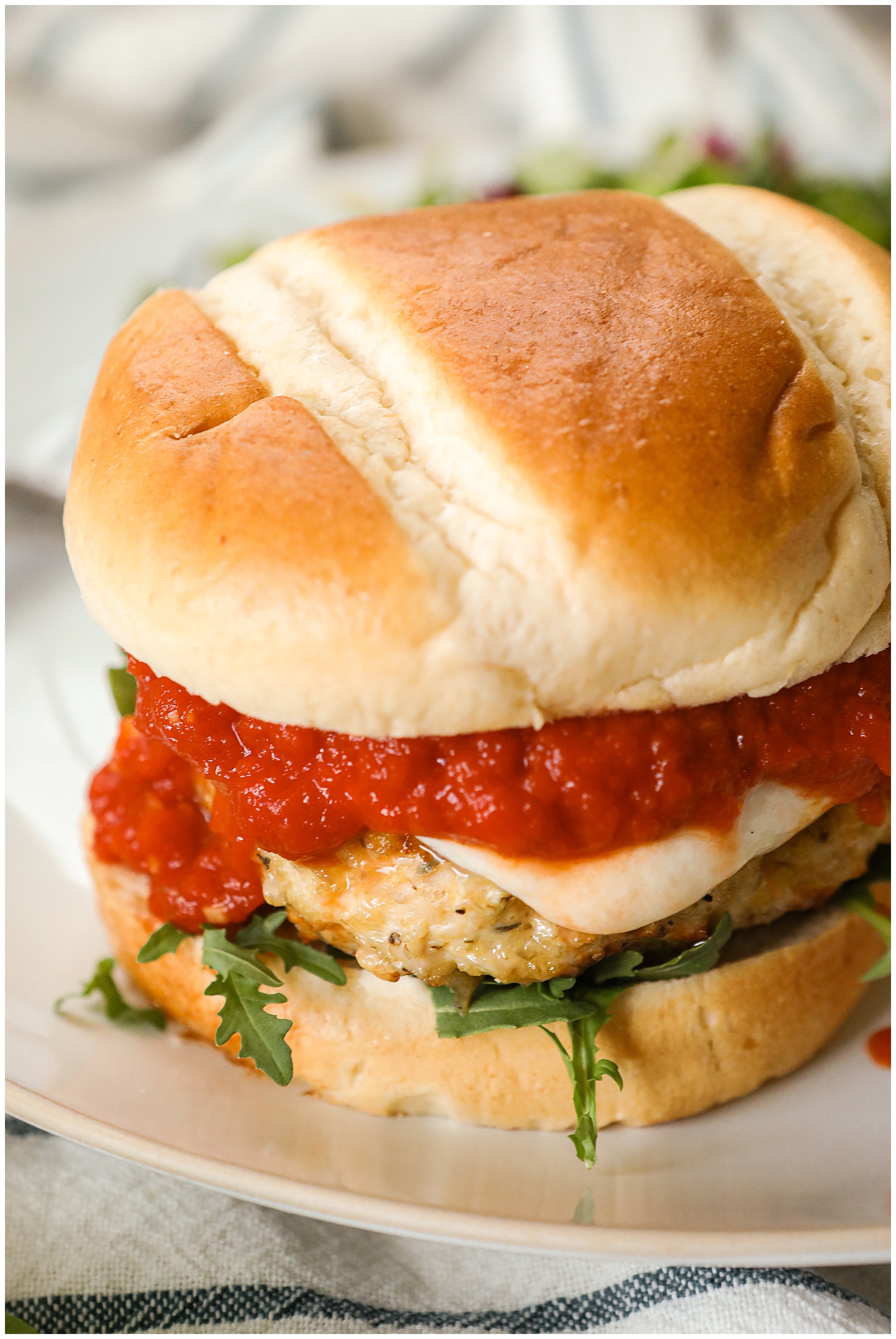 Parmesan Chicken Burger recipe - Sugar Maple Farmhouse
