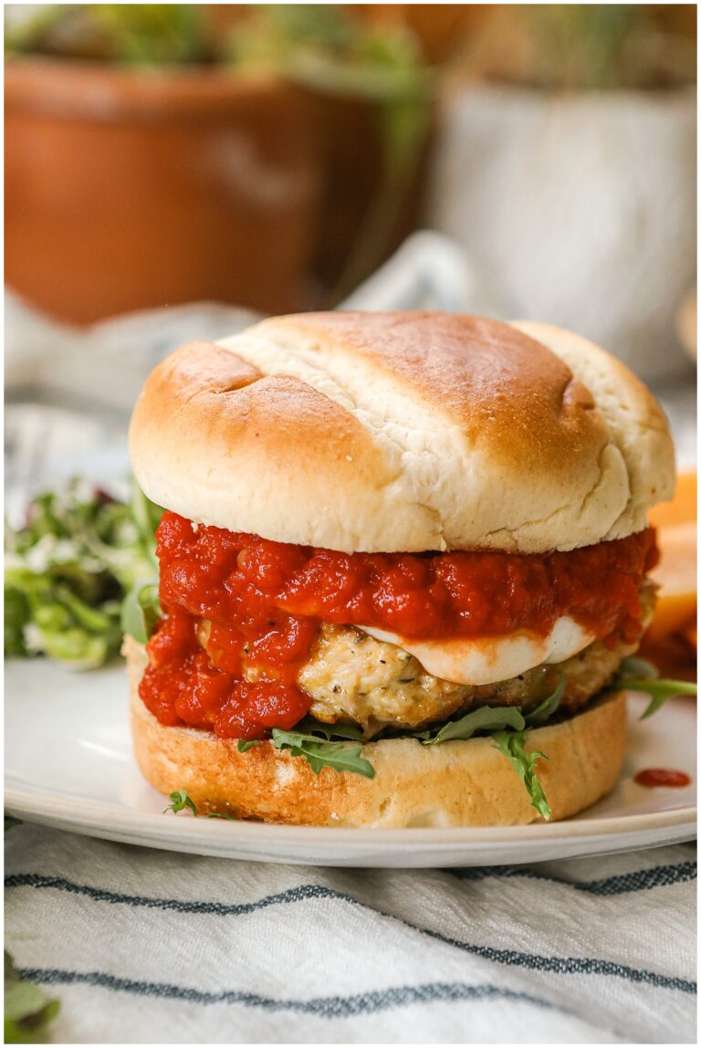 Parmesan Chicken Burger recipe - Sugar Maple Farmhouse