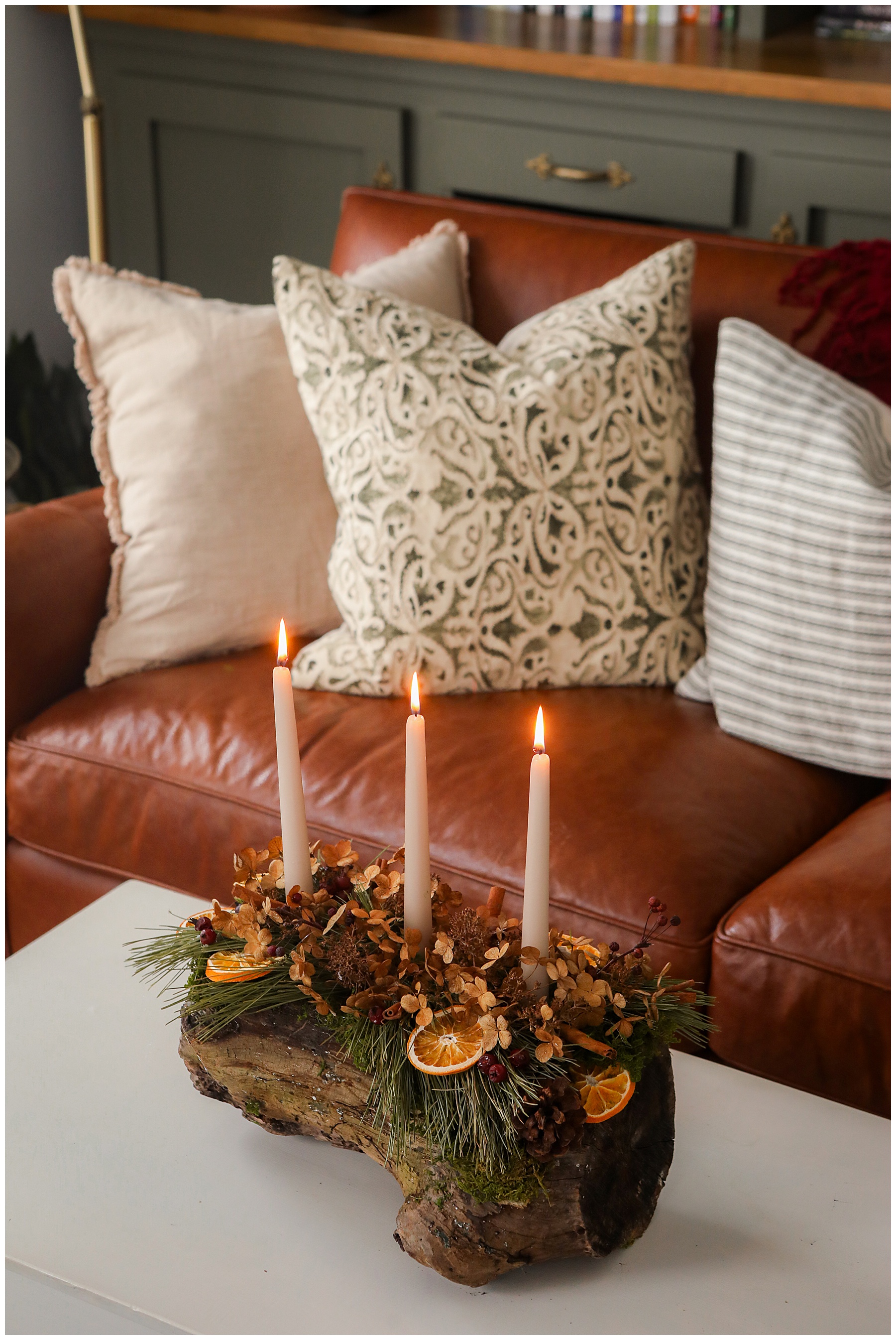 How to make a Yule Log to burn - Sugar Maple Farmhouse