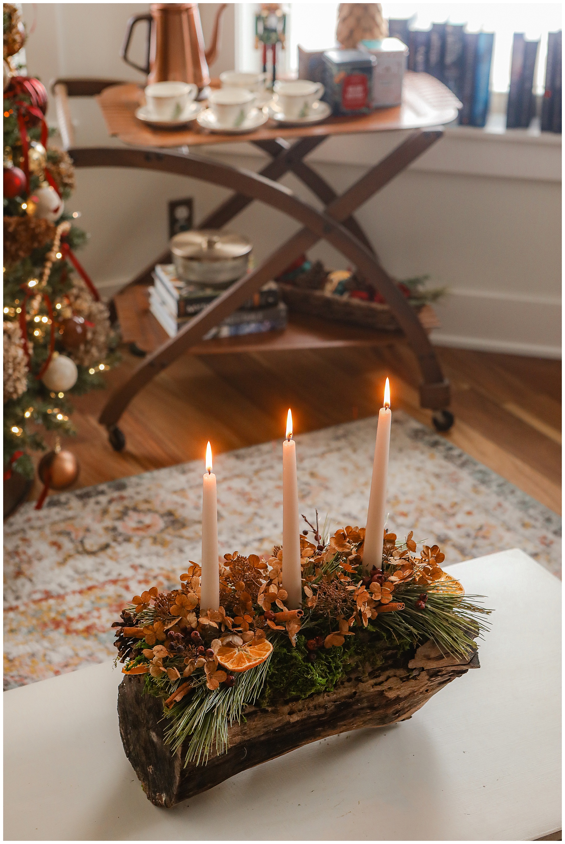 How to make a Yule Log to burn - Sugar Maple Farmhouse