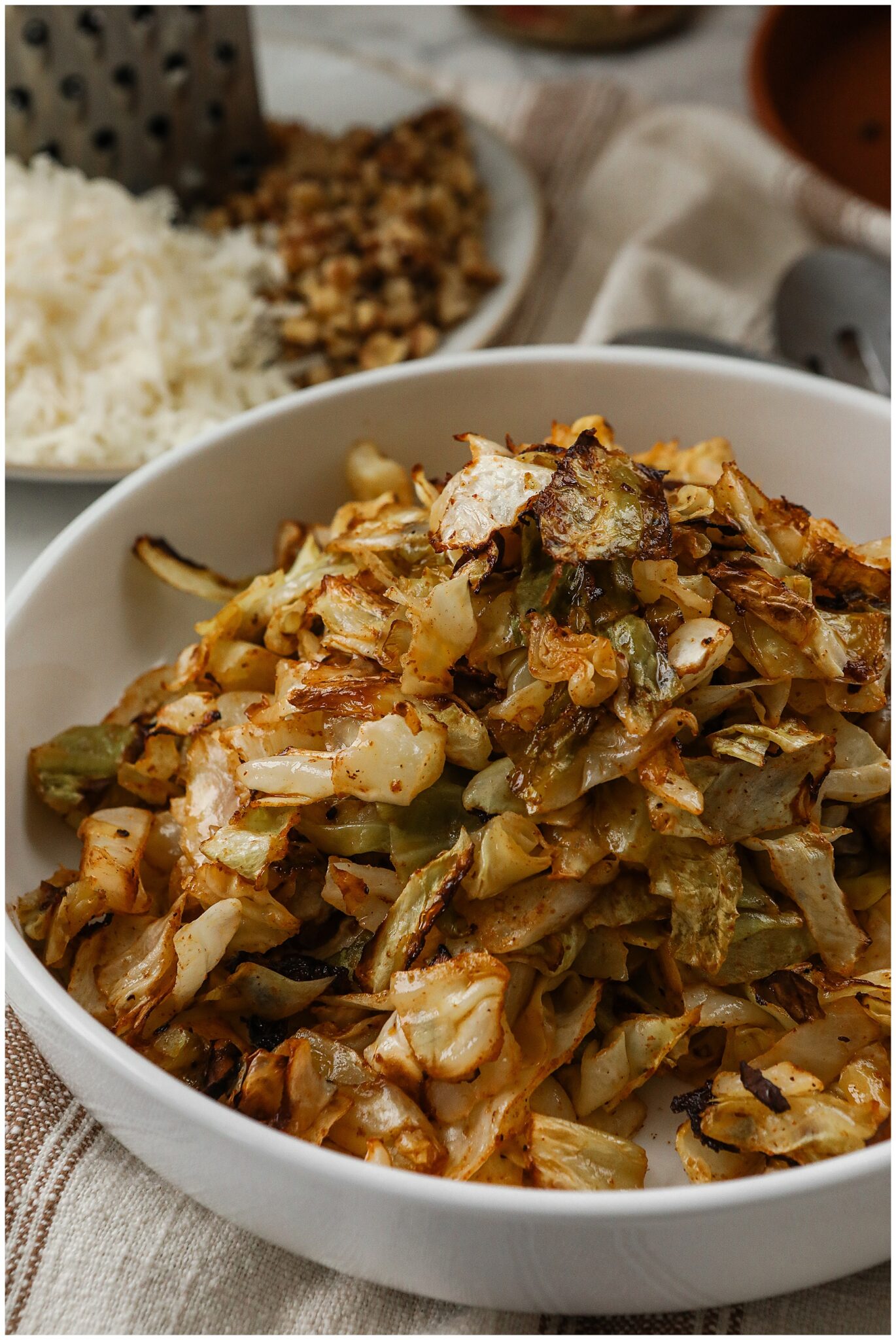 Roasted Cabbage recipe with Parmesan & Walnuts - Sugar Maple Farmhouse