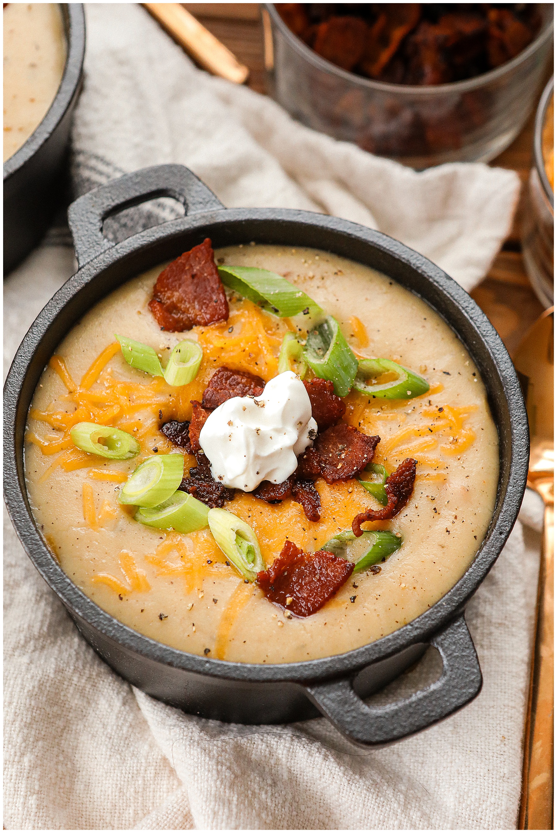 Loaded Baked Potato Soup - Sugar Maple Farmhouse
