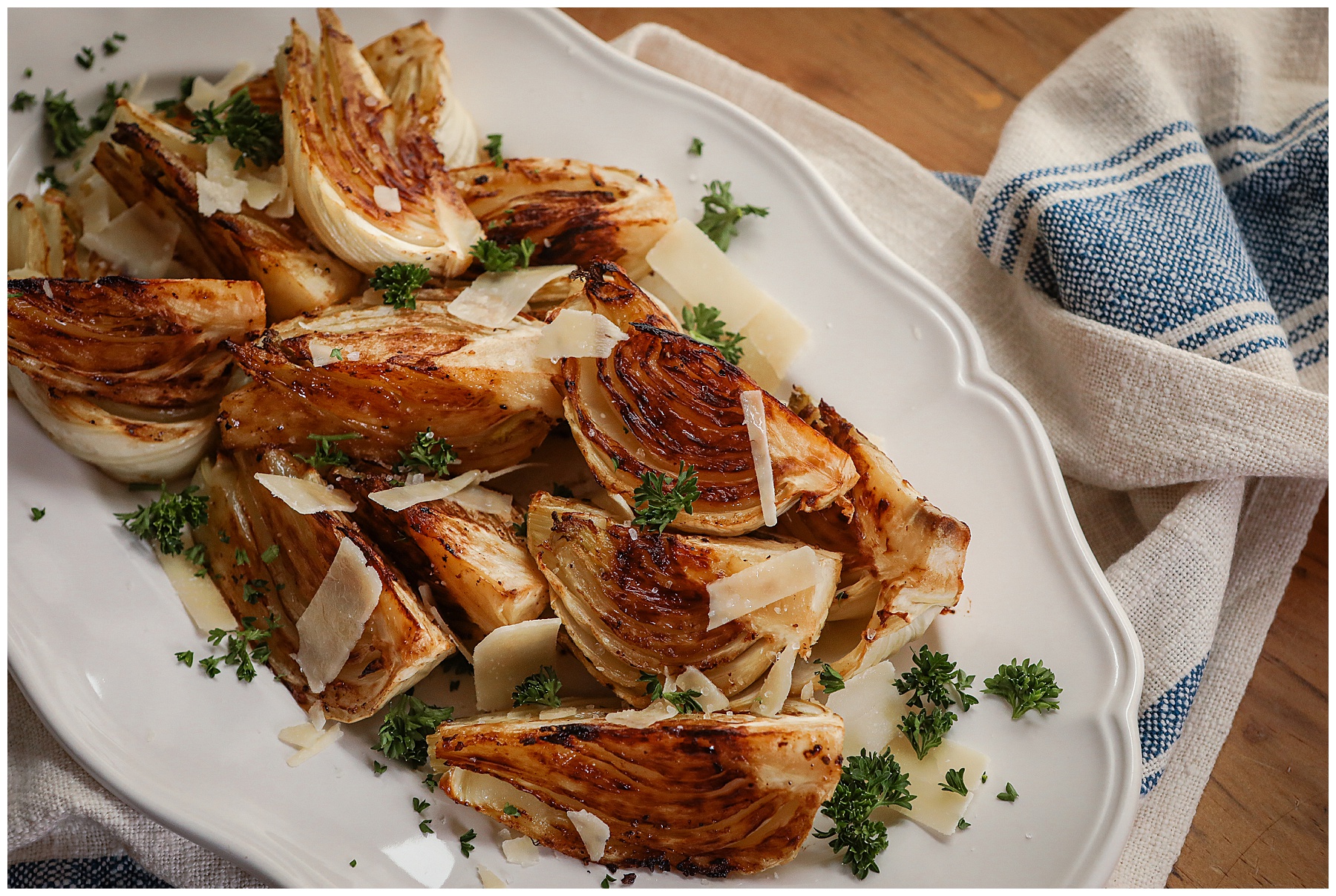 Roasted Fennel Wedges with Shaved Parmesan - Sugar Maple Farmhouse